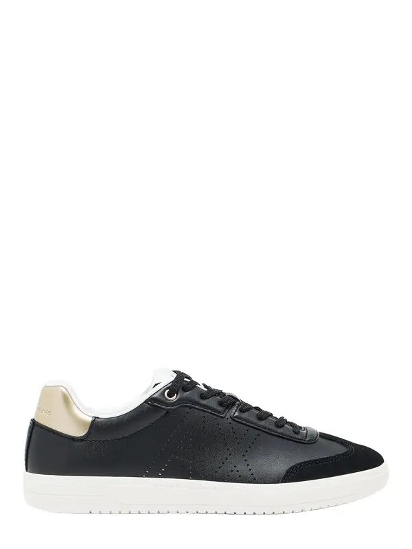 Armani Exchange Technical Fabric Lace-up Sneakers - Black