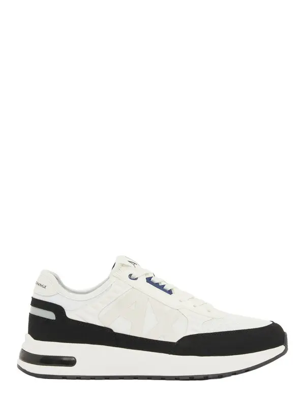 Armani Exchange Sneakers In Ripstop And Micro Suede - Two-tone