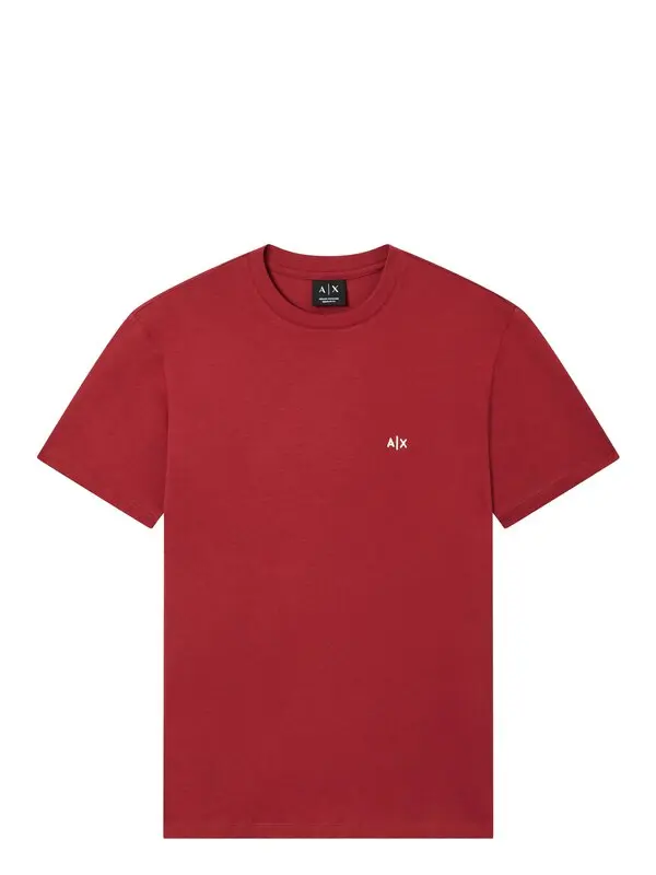 Armani Exchange Regular Fit T-shirt In Cotton Jersey - Red