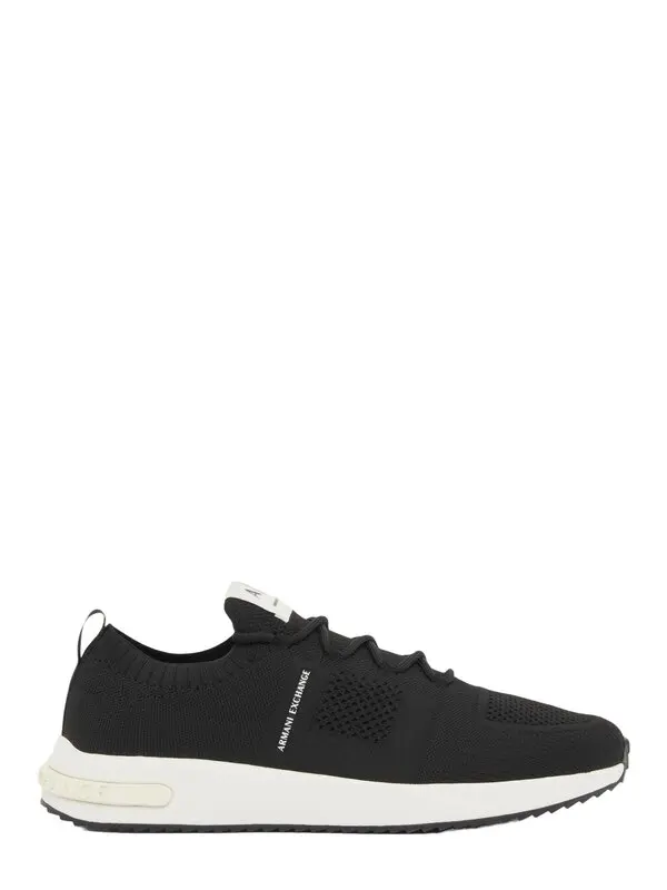 Armani Exchange Technical Knit Sneakers - Black