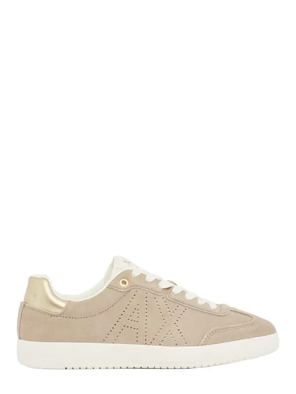 Armani Exchange Technical Fabric Low-top Sneakers - Beige