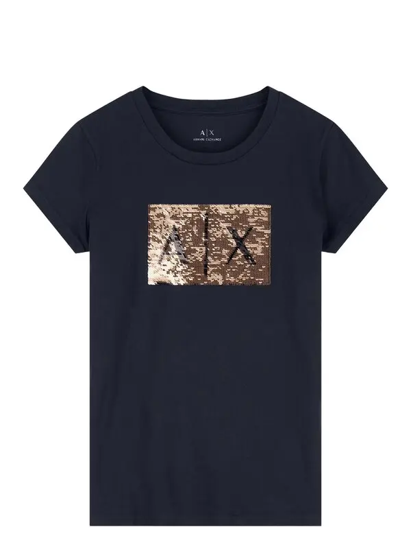 Armani Exchange Slim Fit T-shirt Cotton Jersey - Black