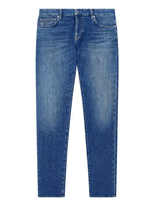 Armani Exchange Slim Fit Stretch Cotton Denim Jeans - Blue