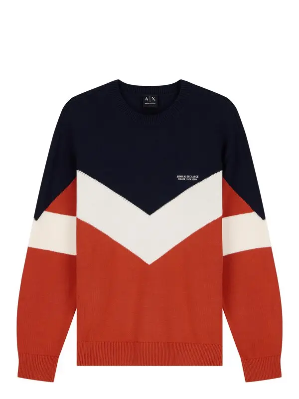 Armani Exchange Regular Fit Cotton Pullover - Patterned
