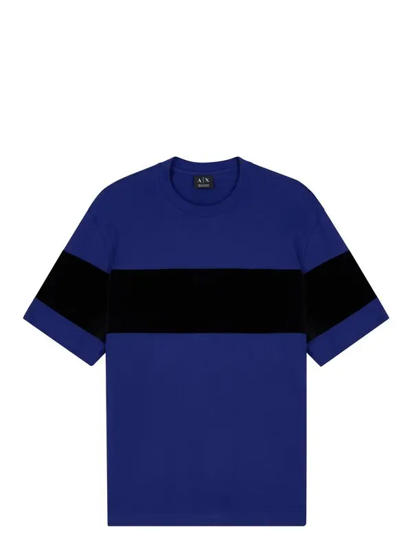 Armani Exchange Regular T-shirt Cotton Jersey - Blue