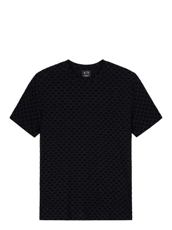 Armani Exchange Regular T-shirt In Cotton Jersey - Black