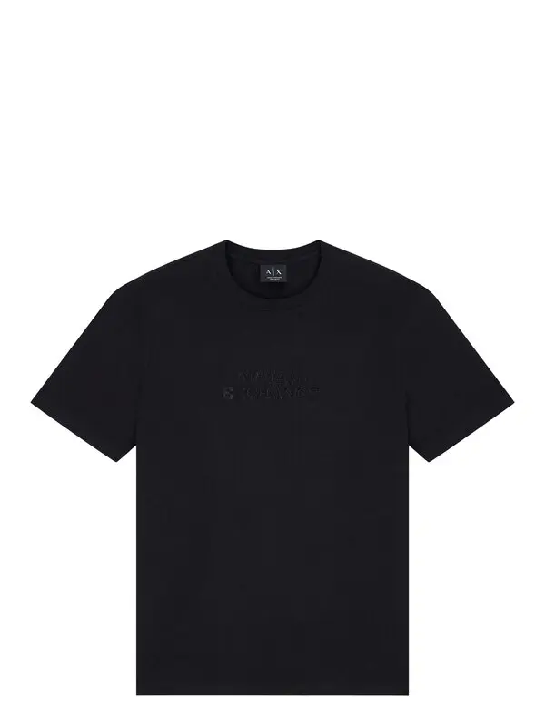Armani Exchange Regular T-shirt In Cotton Jersey - Black