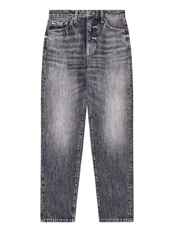 Armani Exchange Oversized Fit 5 Pockets Denim Pant In Rigid Cotton - Grey