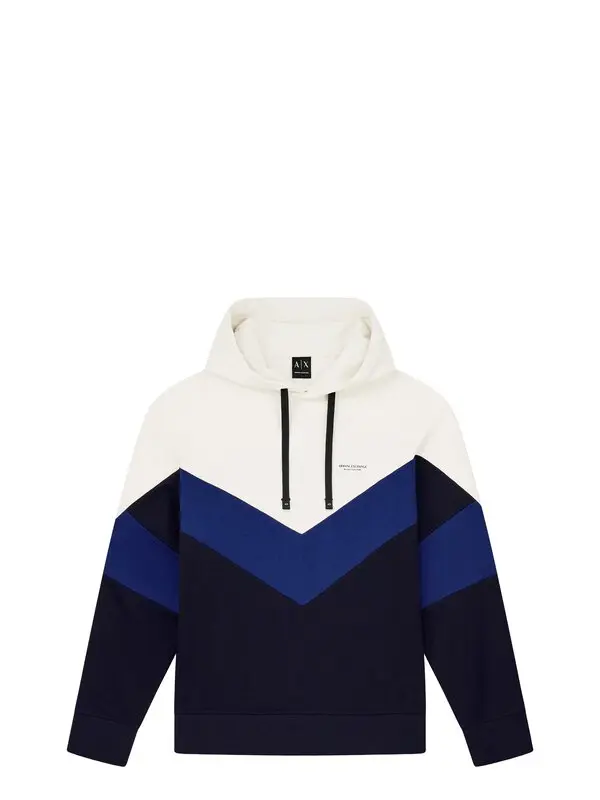 Armani Exchange Sweatshirt In Cotton French Terry - Blue