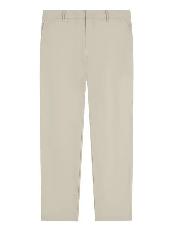 Armani Exchange Tailored Cotton Blend Trousers - Beige