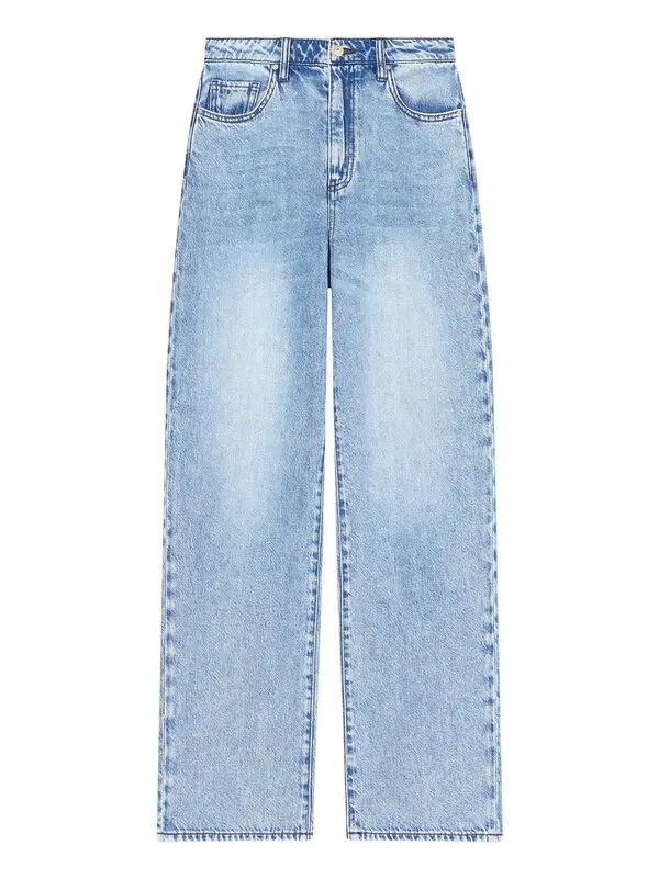 Armani Exchange Relaxed Fit Jeans In Lyocell Denim - Blue