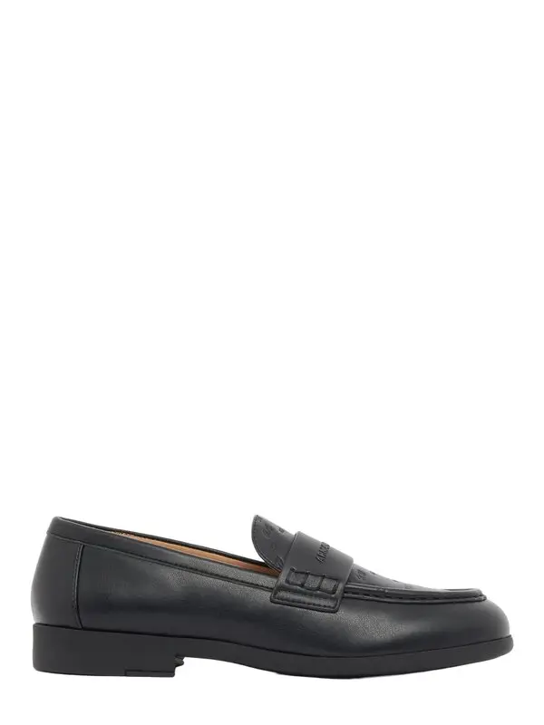 Armani Exchange Formal Loafer With Regular Fit And A Rubber Sole - Black