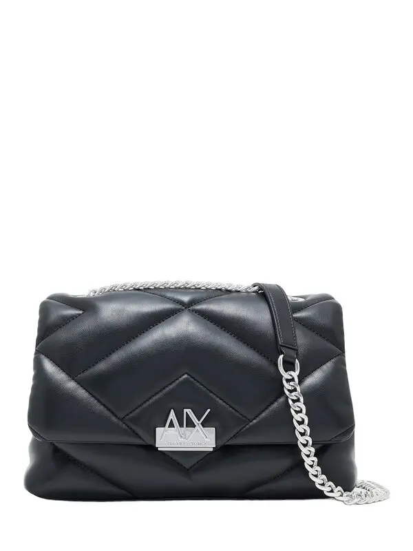 Armani Exchange Crossbody Messenger Bag - Black