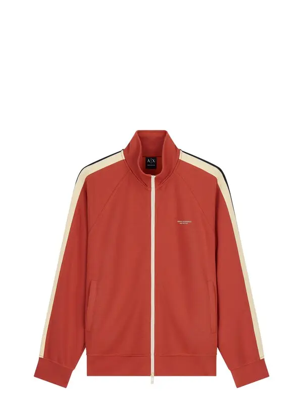 Armani Exchange Sweatshirt Stretch Modal With Cotton Lining - Red