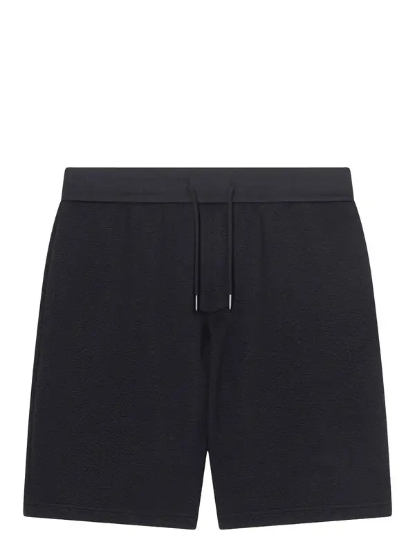 Armani Exchange Jacquard Stretch Bermuda Shorts - Black