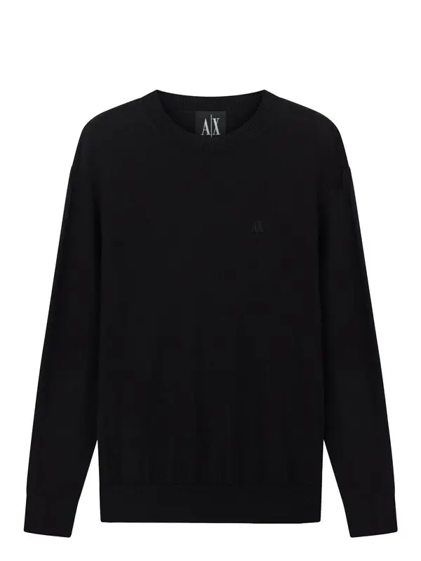 Armani Exchange Crew Neck Sweater - Black