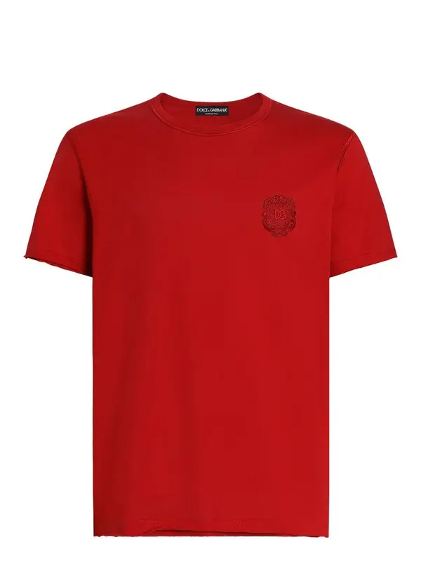 Dolce & Gabbana T-shirt M/corta Giro T-shirts And Polos - Red