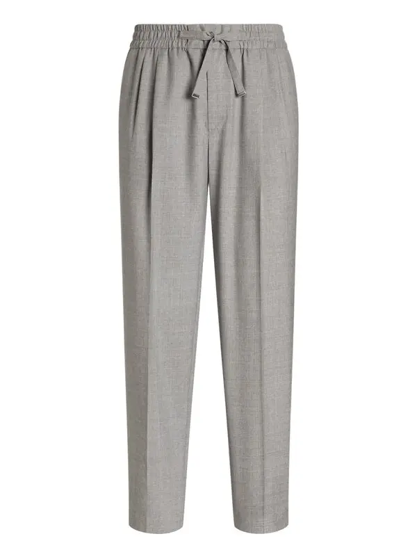 Dolce & Gabbana Wool Jogging Trousers - Grey