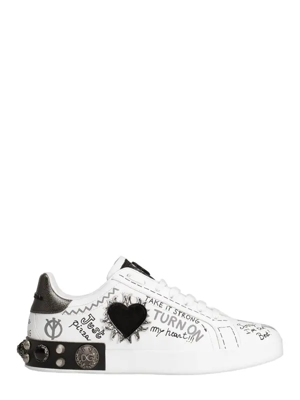 Dolce & Gabbana Portofino Calfskin Sneakers - Multicolor