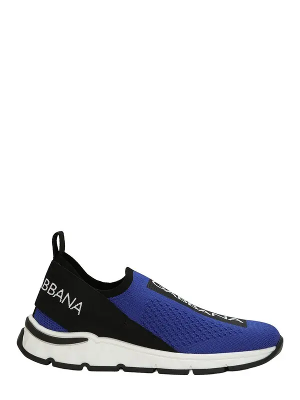 Dolce & Gabbana Stretch Mesh Sorrento 2.0 Sneakers Shoes Fabric - Blue