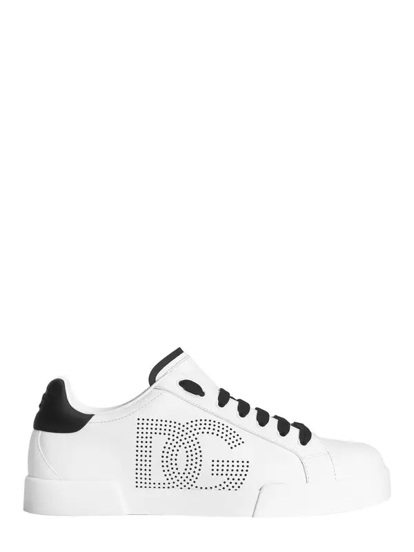Dolce & Gabbana Calfskin Portofino Sneakers Sneakers Black - Multicolor