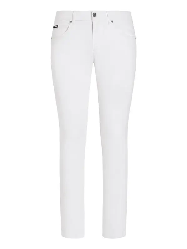 Dolce & Gabbana Regular Fit Stretch Denim Jeans - Multicolor