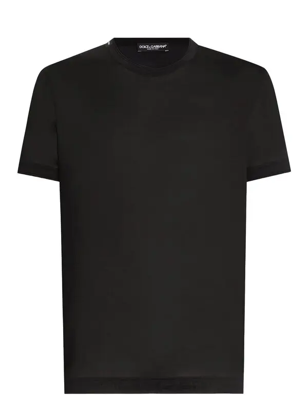Dolce & Gabbana T-shirt M/corta Giro T-shirts And Polos - Black