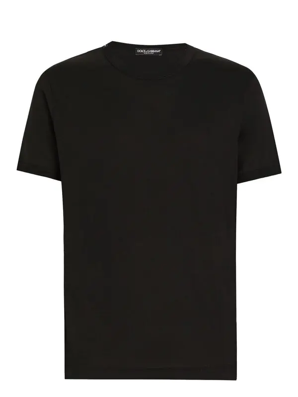 Dolce & Gabbana T-shirt In Cotton T-shirts And Polos - Black