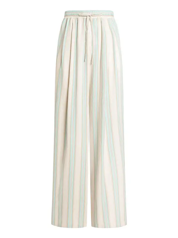 Dolce & Gabbana Striped Canvas Vanity Trousers - Multicolor