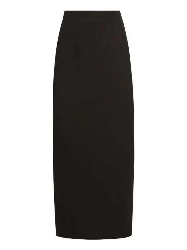 Dolce & Gabbana Virgin Wool Pencil Skirt Skirts - Black
