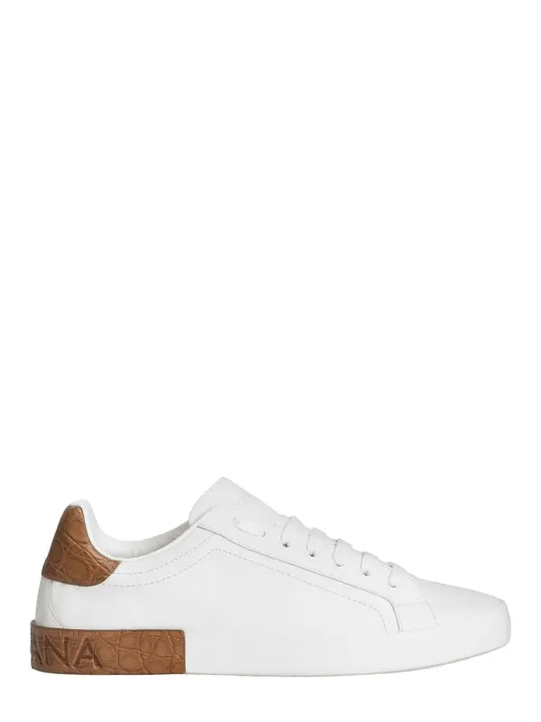 Dolce & Gabbana Low Top Leather And Suede Sneakers - Multicolor