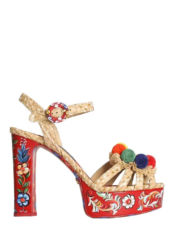 Dolce & Gabbana Sandalo Plt Sandals And Wedges - Multicolor