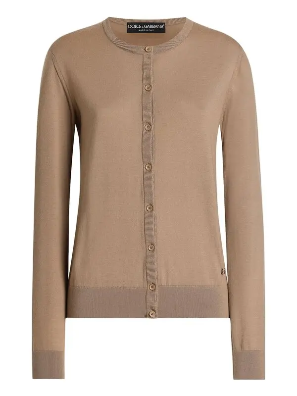Dolce & Gabbana Cashmere Cardigan Sweaters And Cardigans - Beige