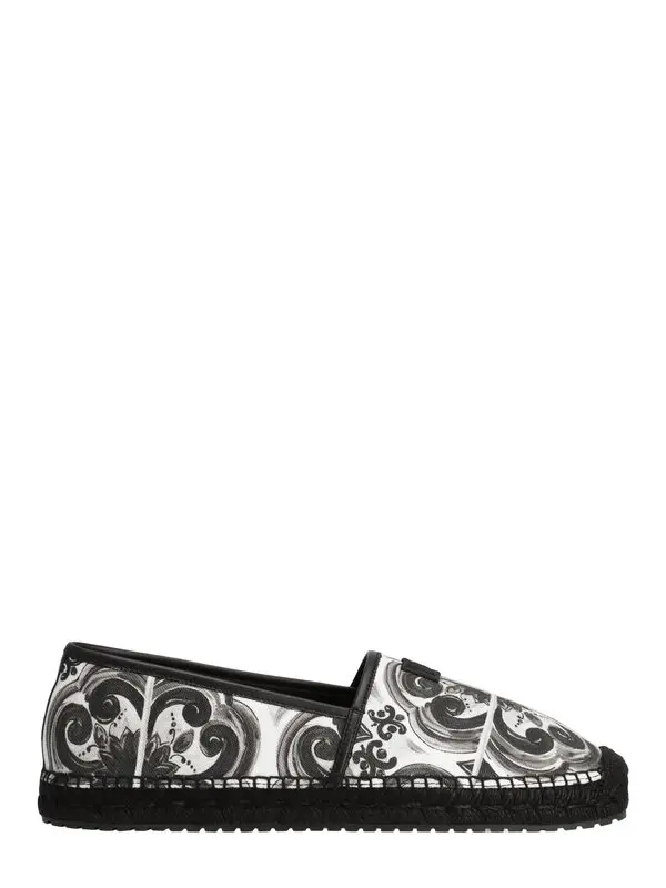 Dolce & Gabbana Majolica Print Canvas Espadrilles - Multicolor