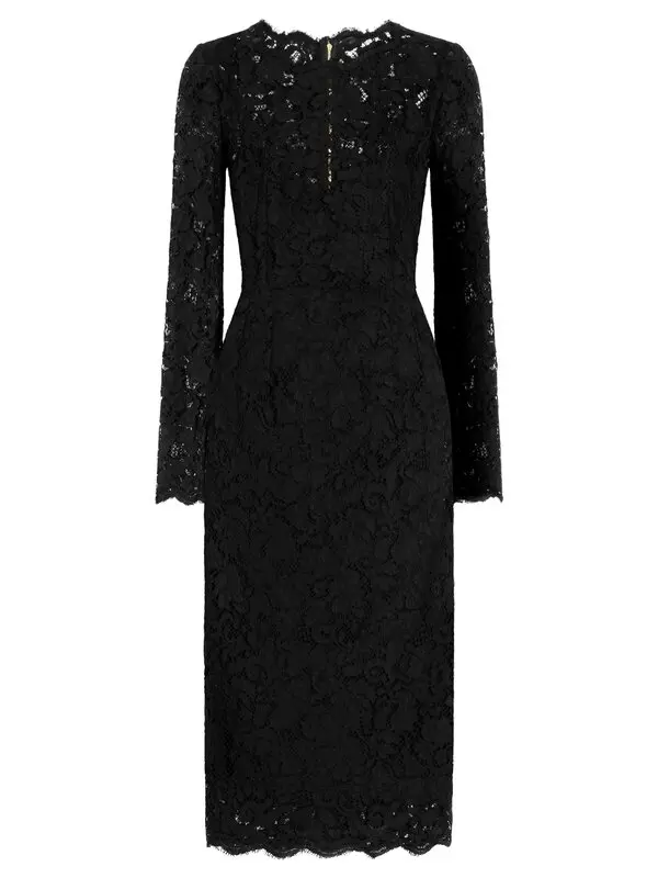 Dolce & Gabbana Cordonetto Lace Dress - Black