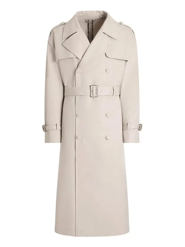 Dolce & Gabbana Double-breasted Trench Coat Coats And Jackets - Beige