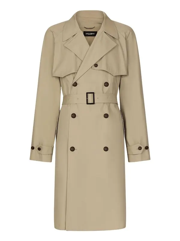 Dolce & Gabbana Double-breasted Trench Coat - Beige