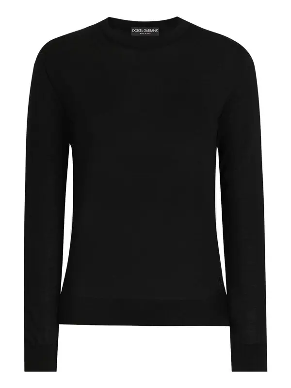 Dolce & Gabbana Cashmere Pullover Sweaters And Cardigans - Black