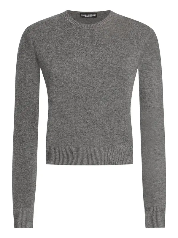 Dolce & Gabbana Cashmere Pullover Sweaters And Cardigans - Grey