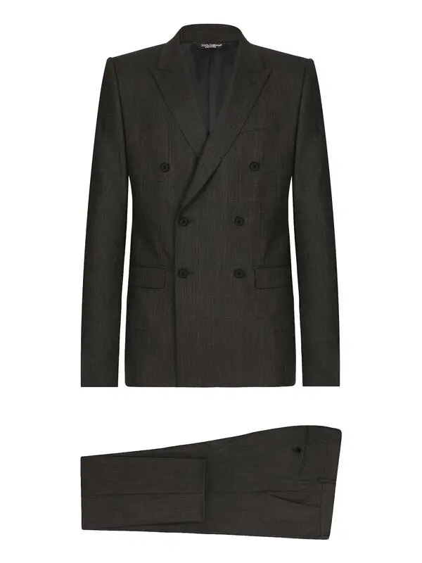 Dolce & Gabbana Double-breasted Martini-fit Suit Suits And Blazers Gray - Grey