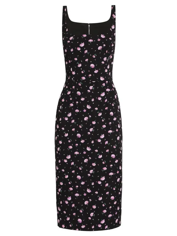 Dolce & Gabbana Carnations-print Sheath Dress Dresses - Multicolor