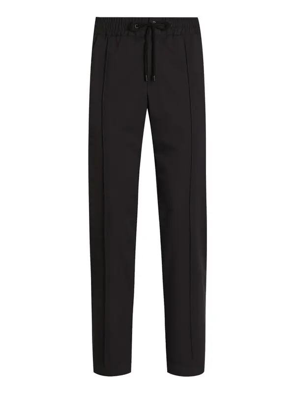 Dolce & Gabbana Wool Canvas Jogging Trousers - Grey