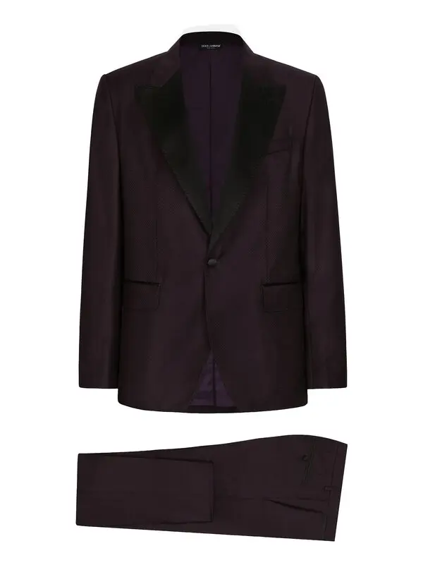 Dolce & Gabbana Single-breasted Tuxedo Suit Suits And Blazers - Multicolor