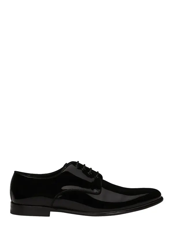 Dolce & Gabbana Calfskin Derby Shoes Lace-ups Leather - Black