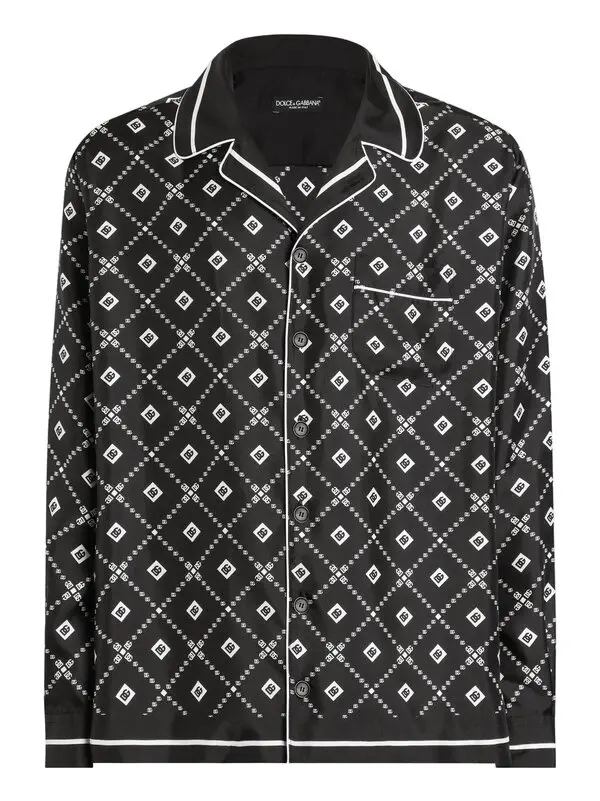 Dolce & Gabbana Silk Twill Vanity Shirt Shirts - Multicolor