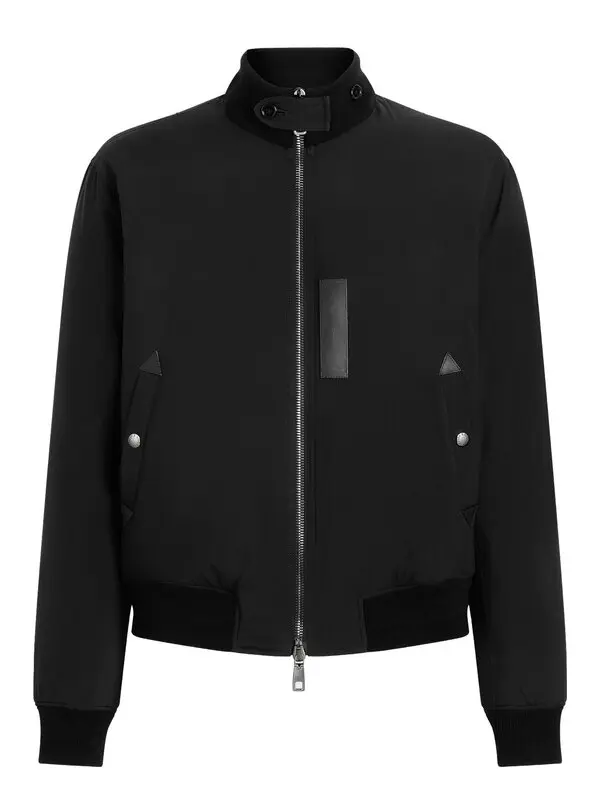 Dolce & Gabbana Padded Satin Jacket Coats And Jackets - Black