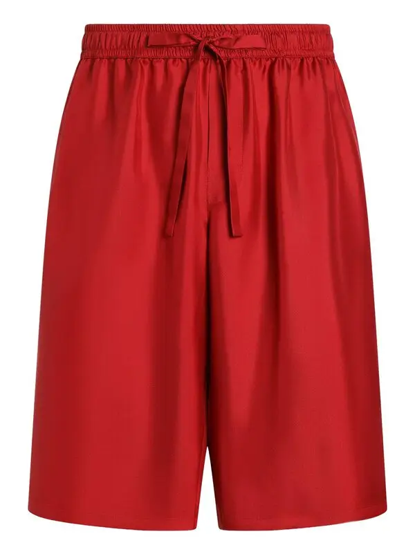 Dolce & Gabbana Stretch Cotton Cargo Jogging Pants - Red