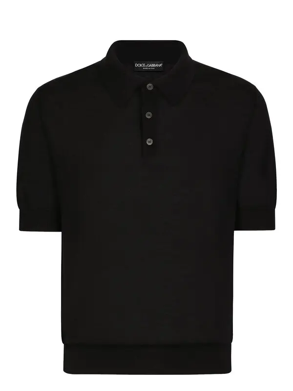 Dolce & Gabbana Polo M/c Sweaters And Cardigans - Black