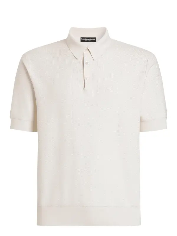 Dolce & Gabbana Polo M/c Sweaters And Cardigans - White