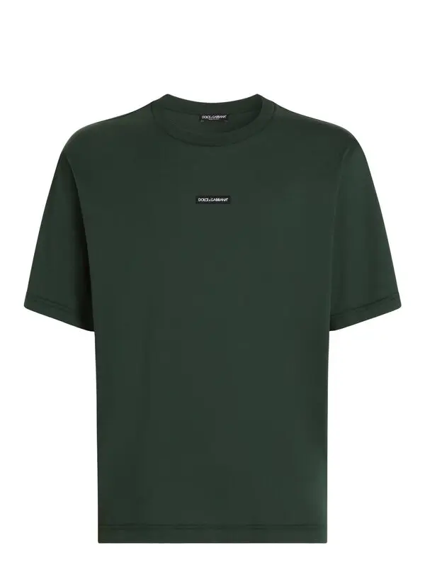 Dolce & Gabbana Cotton T-shirt T-shirts And Polos - Green